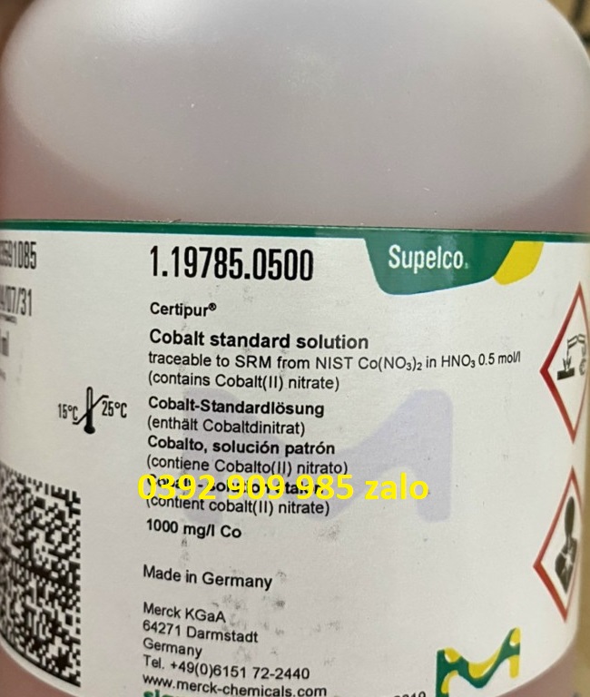 Cobalt standard solution 500ml MERCK - ĐỨC