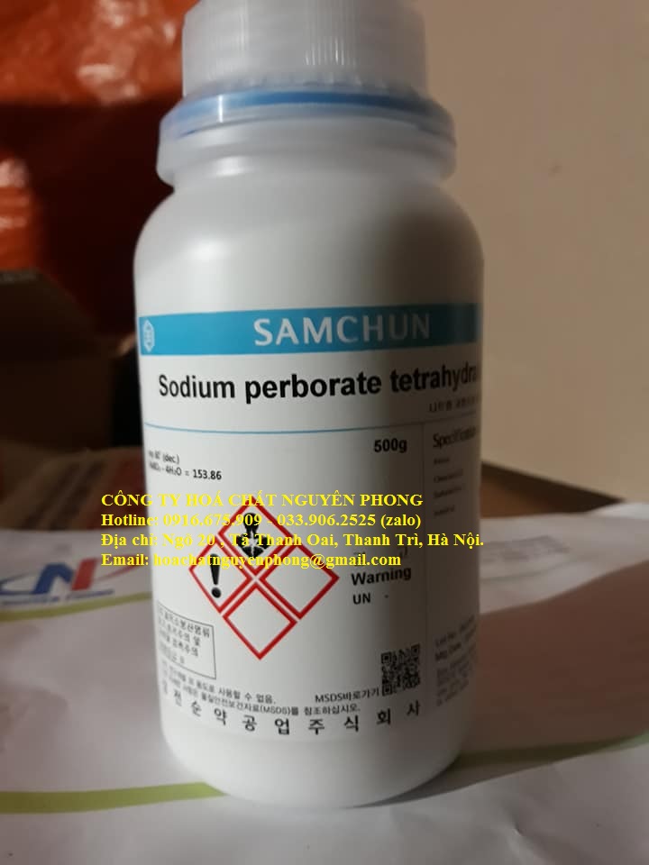Sodium perborate tetrahydrate , NaBO3 , SAMCHUN , HÀN QUỐC