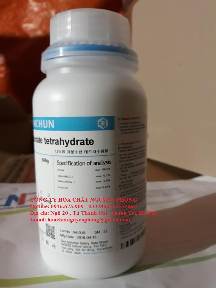 Sodium perborate tetrahydrate , NaBO3 , SAMCHUN , HÀN QUỐC